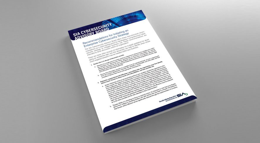 SIA Cybersecurity Advisory Board Enterprise Security Recommendations ...