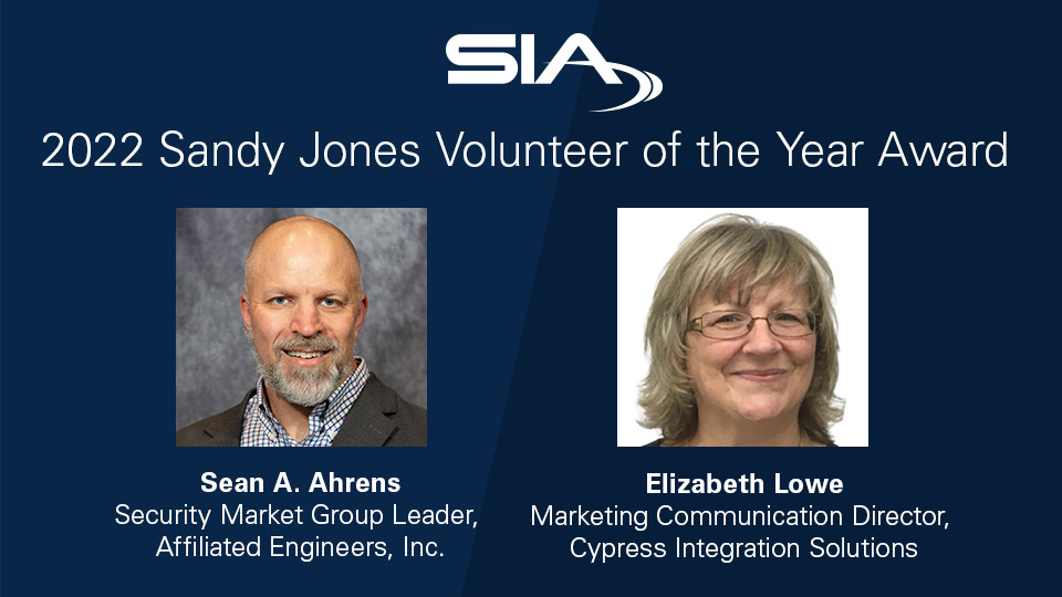 Security Industry Association Names Sean A. Ahrens and Elizabeth Lowe ...