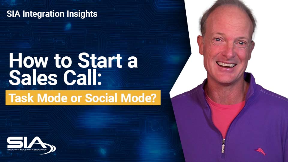 Video: How to Start a Sales Call (Task Mode or Social Mode?) - Security ...