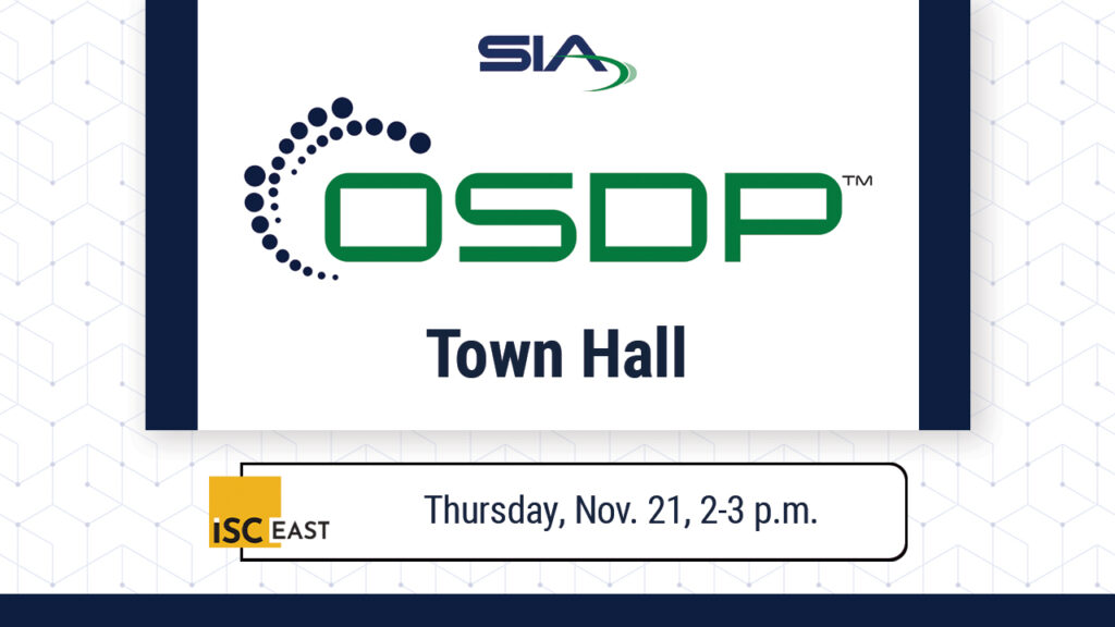 SIA Open Supervised Device Protocol (OSDP) Technical Subcommittee ...